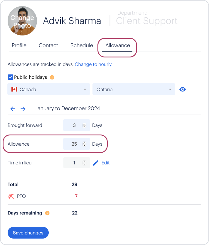 Set your annual allowances – Timetastic - Help Centre and Setup Guides