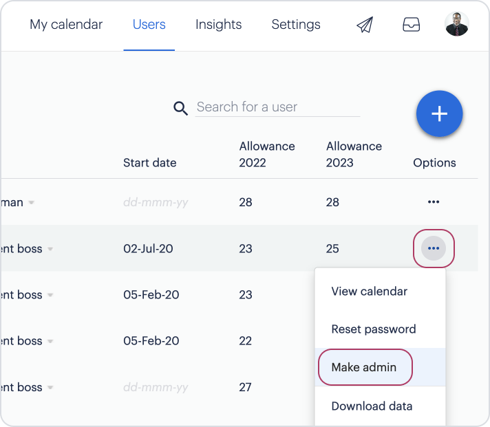 Add or remove admin users – Timetastic - Help Centre and Setup Guides